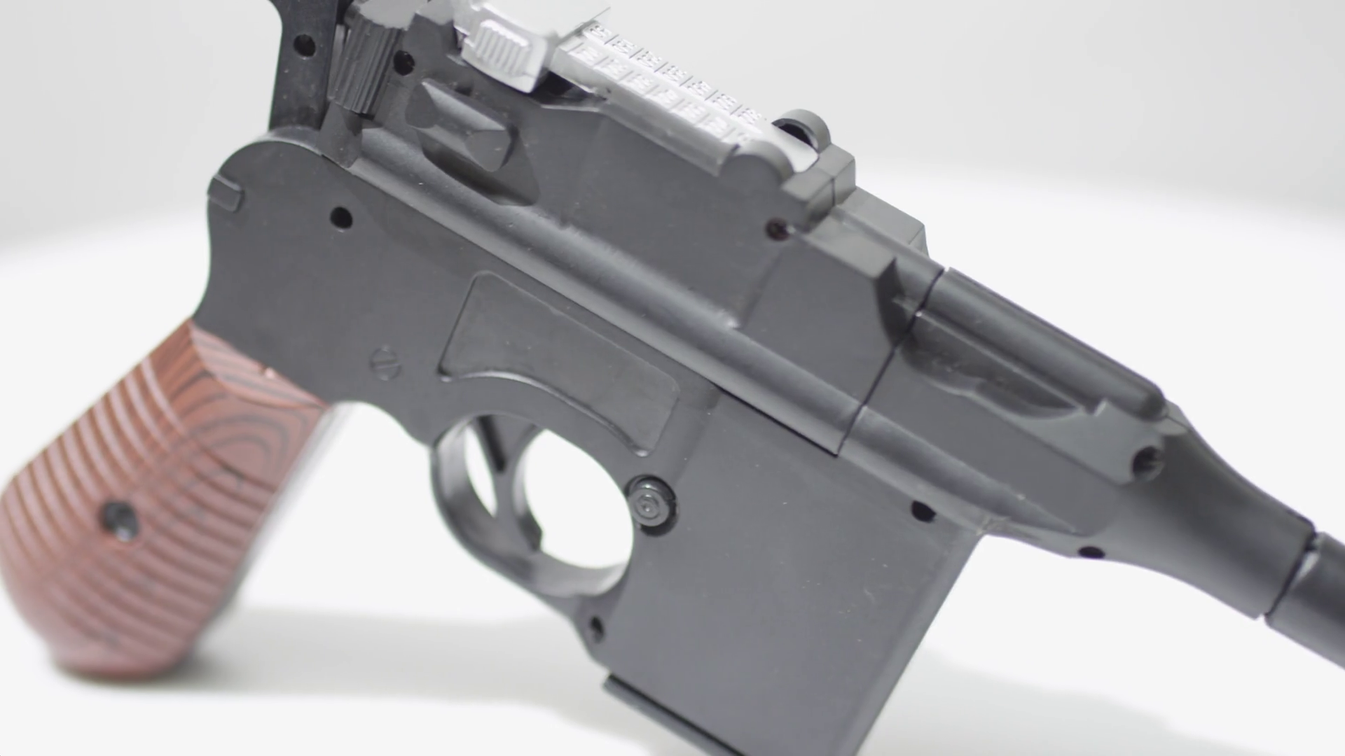 World War Two Weapon Spinning Gun On White Stock Footage SBV-347719173 ...