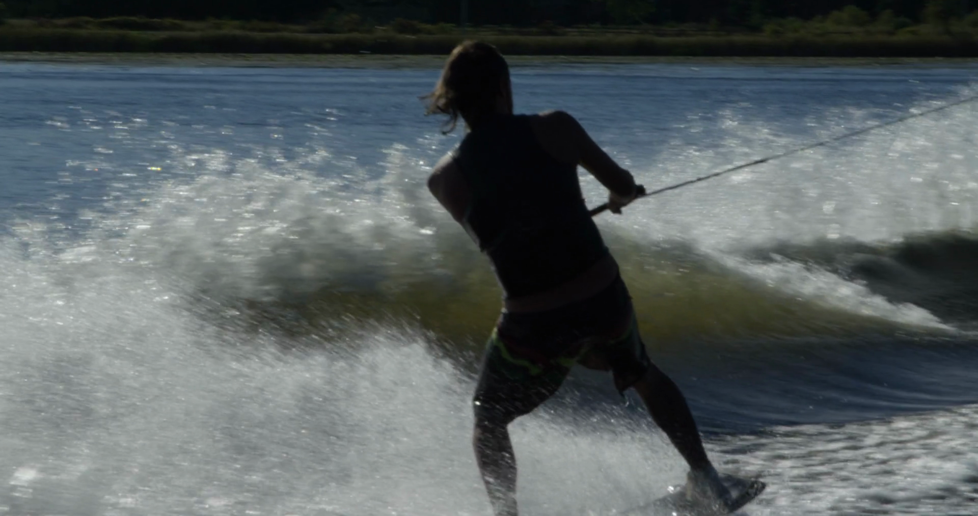 Youthful Wakeboarding Lifestyle Wake Skate Stock Footage SBV-347704869 ...