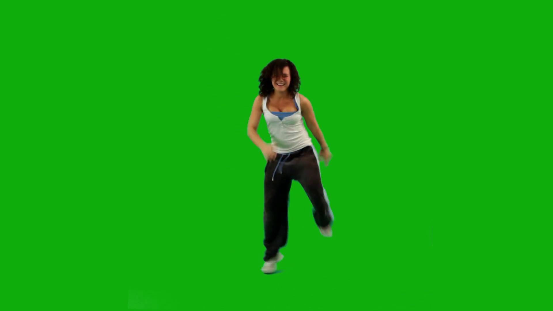 A Girl Dancing Hip-hop Against Green Screen Stock Footage SBV-304035038 ...