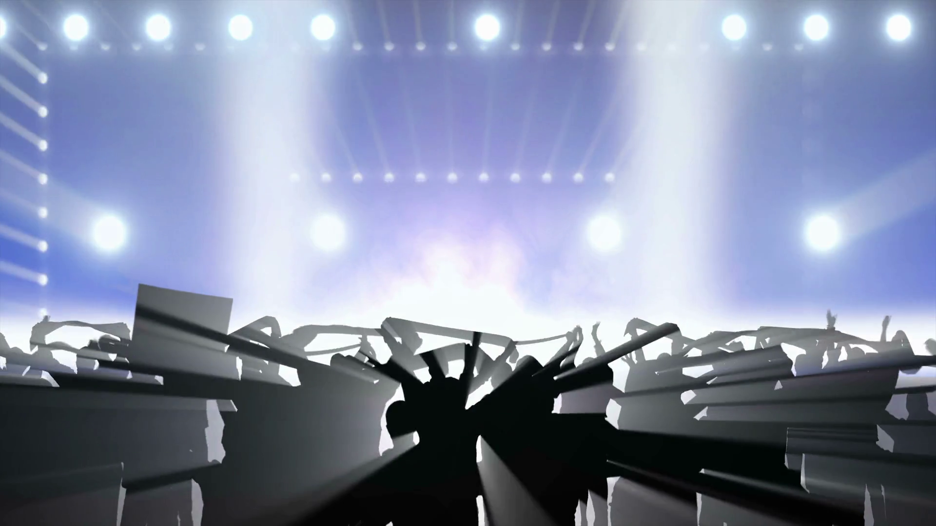 Concert Crowd Stadium Crowd Tracking Shot Of Stock Footage SBV ...