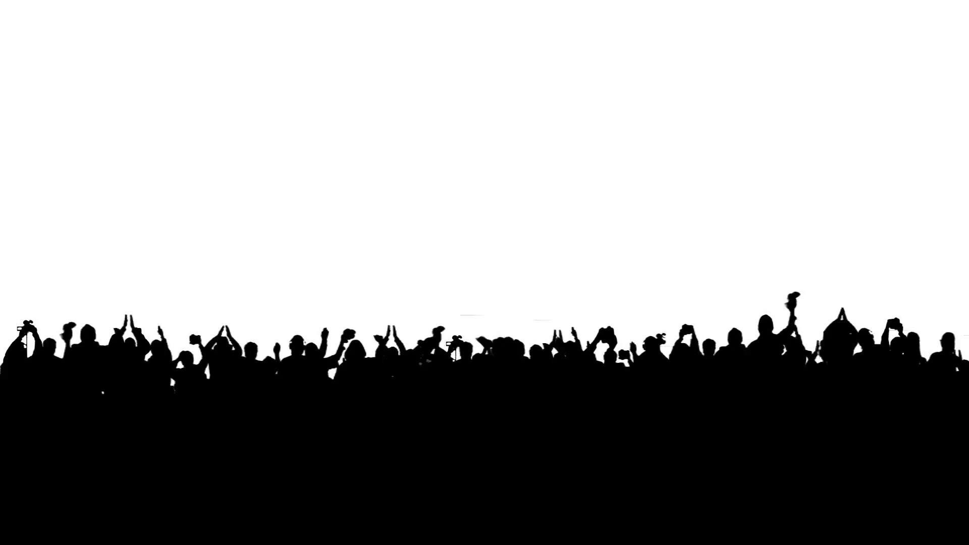 Crowd Of People On White Background Stock Footage SBV-304035084 ...