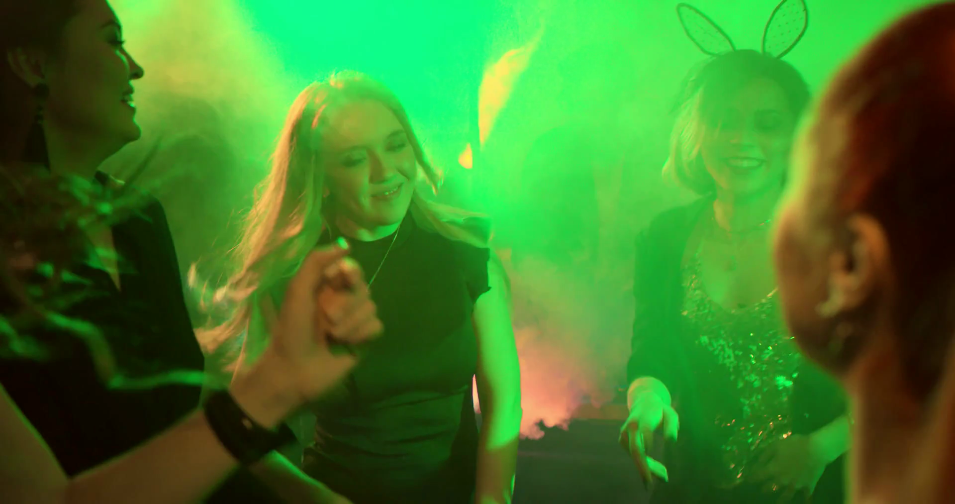 Girls Dancing In Slow Motion Girls Party In Stock Footage SBV-323060992 ...