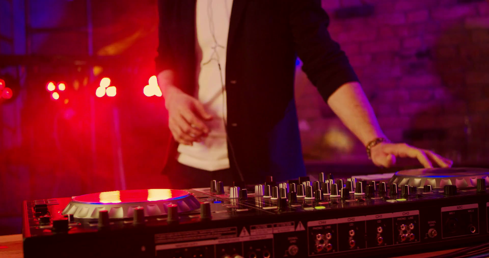 Dj Performance: Energetic Stylish Party Set Stock Footage SBV-323060875 ...