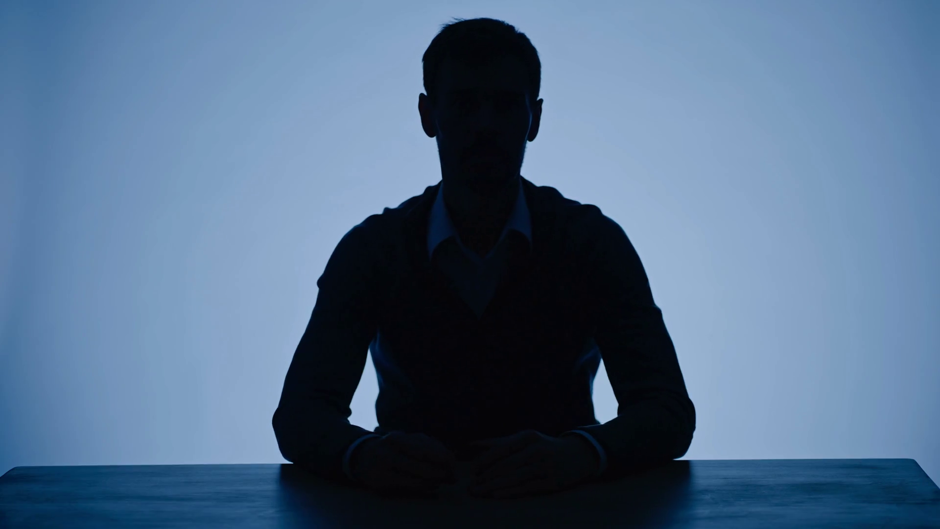 Silhouette Of Man With Obscured Face Stock Footage SBV-347354196 ...