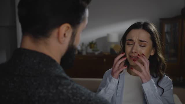 Couple Crying Together Stock Footage: Royalty-Free Video Clips ...