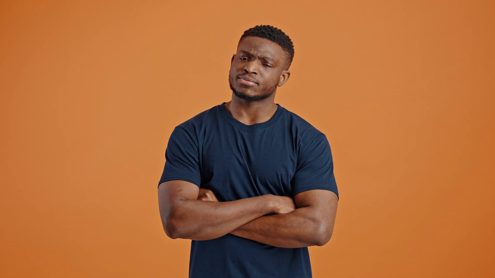 Confused Dark-skinned Guy Asking Looking Stock Footage SBV-347503985 ...