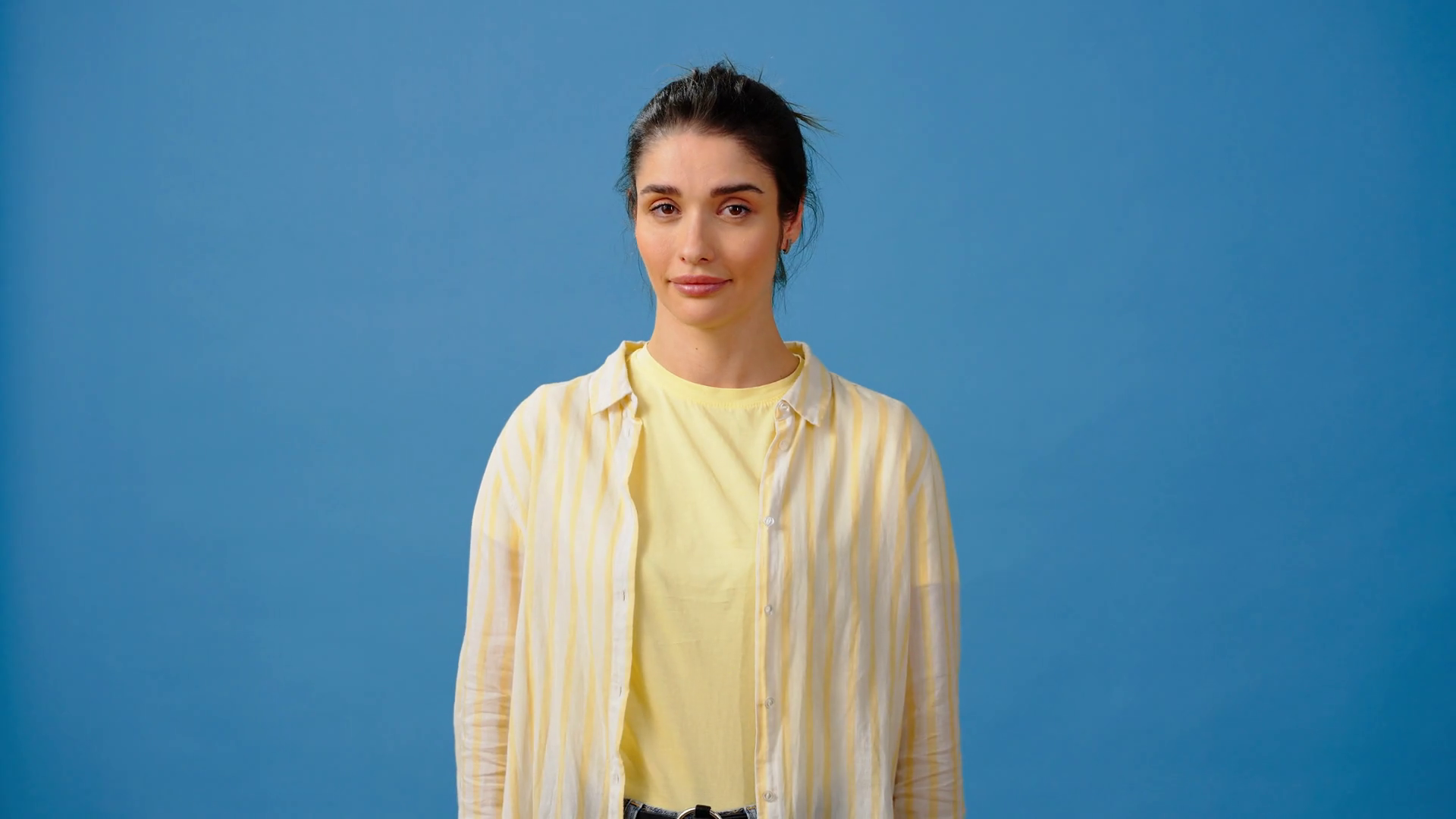 Guilty Woman Looks Up With Innocent Stock Footage SBV-347742492 ...