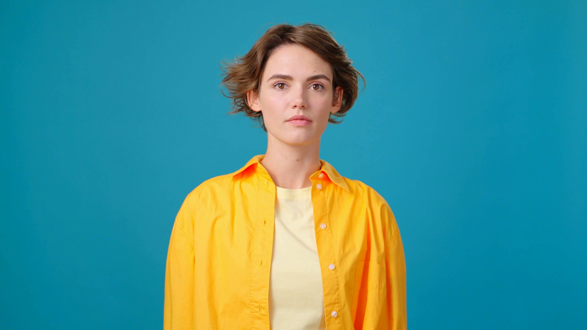 Frightened Lady Tries To Calm Down Breathing Stock Footage SBV ...