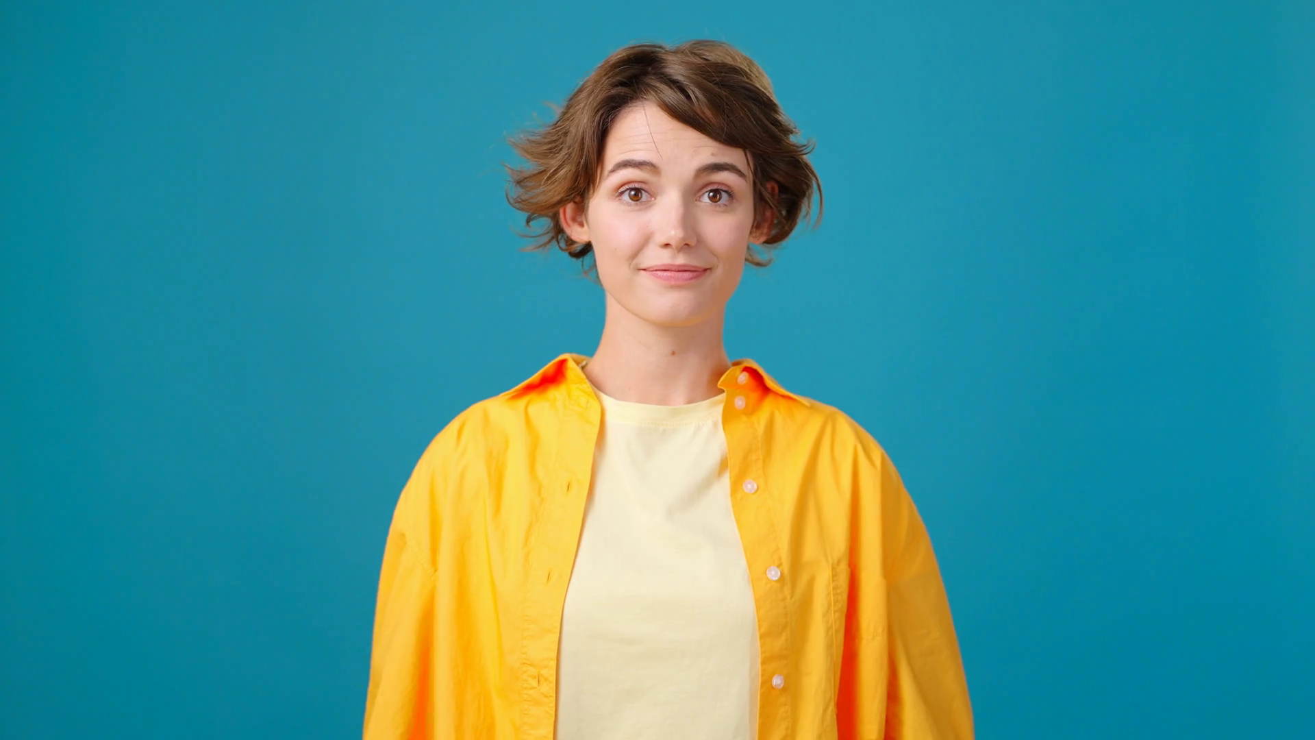 Positive Female User Likes Post Showing Stock Footage SBV-347796120 ...