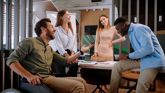 Body Language At Office Stock Footage: Royalty-Free Video Clips ...