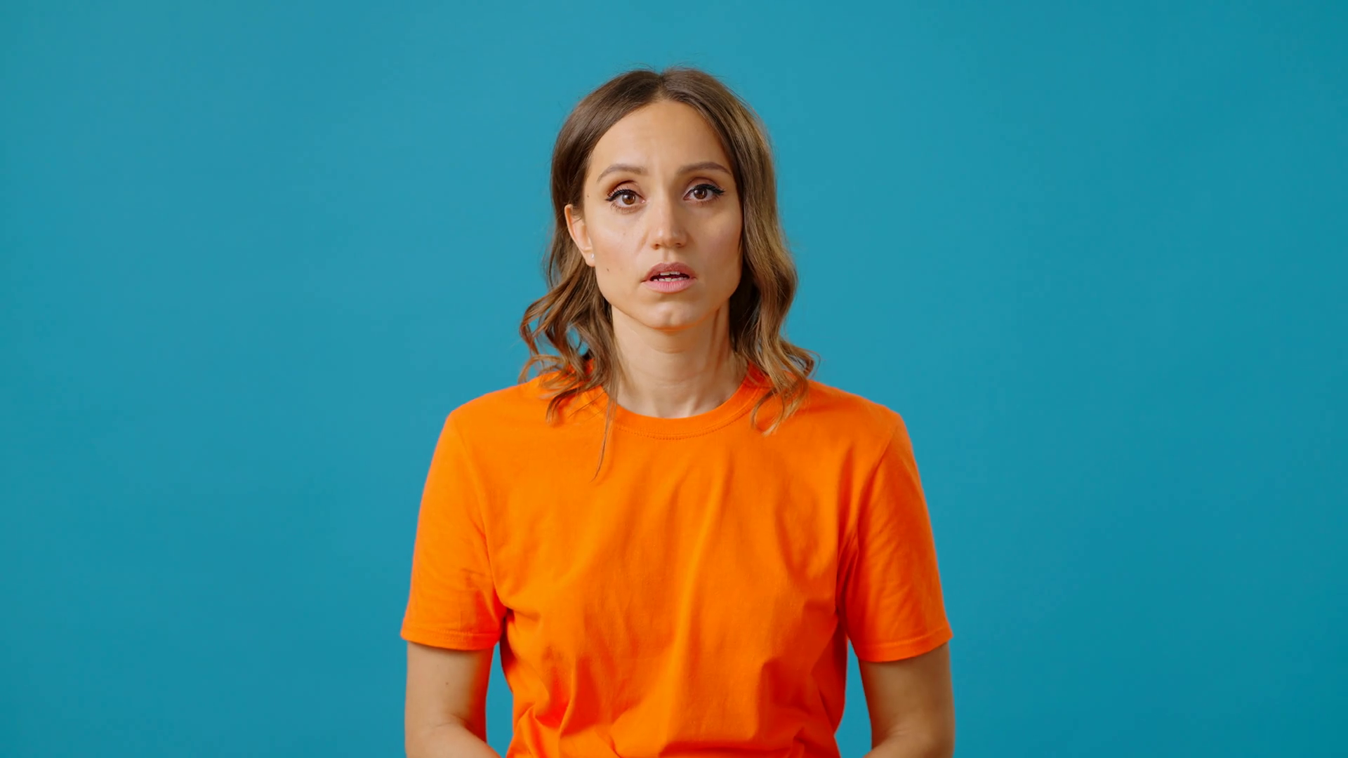 Surprised Woman Shakes Head With Sympathetic Stock Footage SBV ...