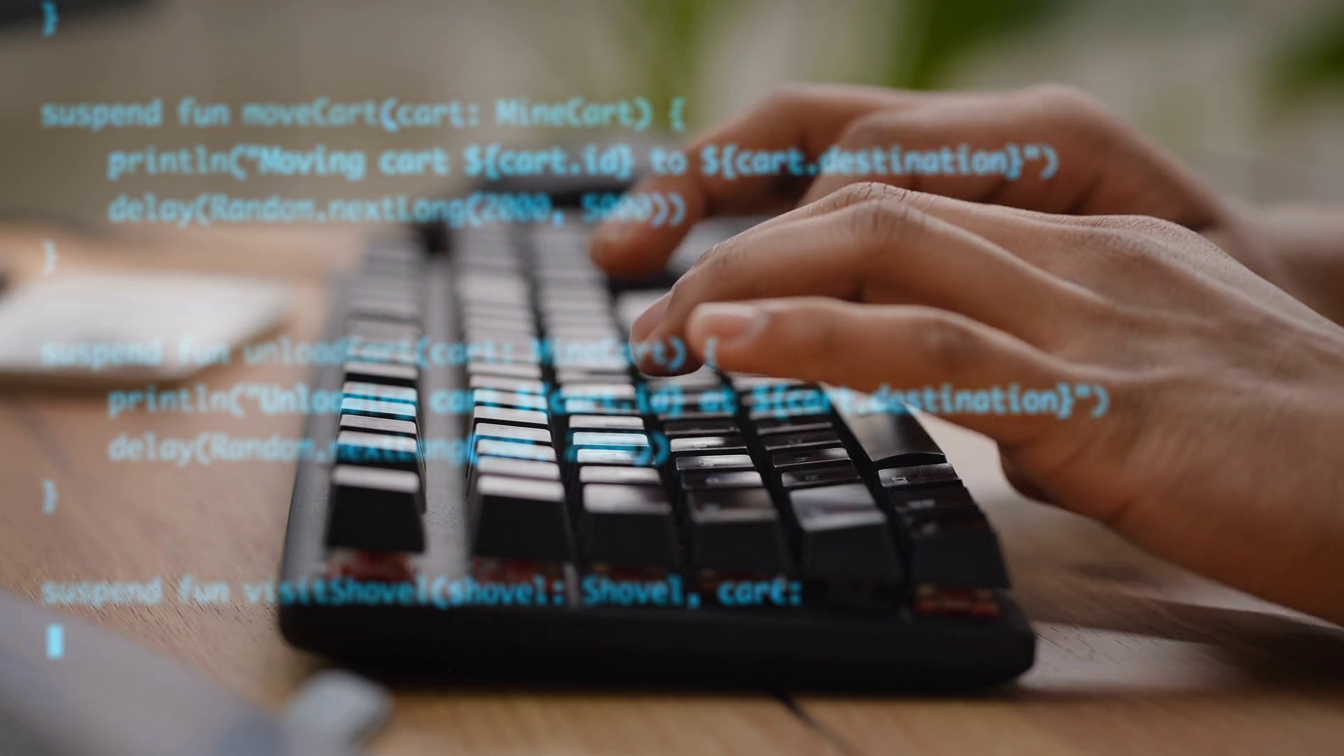 Close Up Man Typing On Keyboard With Stock Footage SBV-348506614 ...
