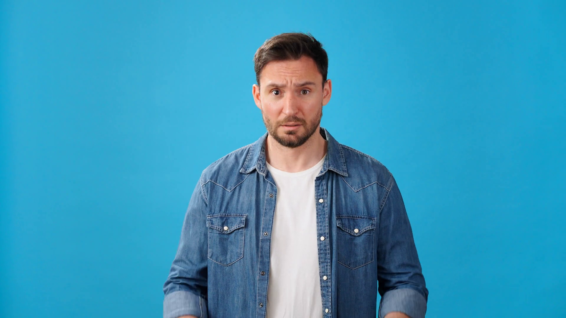 Frustrated Young Man Exclaims Shakes Head Stock Footage SBV-348507110 ...