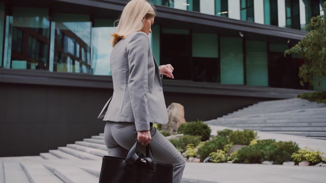 Business Woman Walking Stock Footage: Royalty-Free Video Clips ...