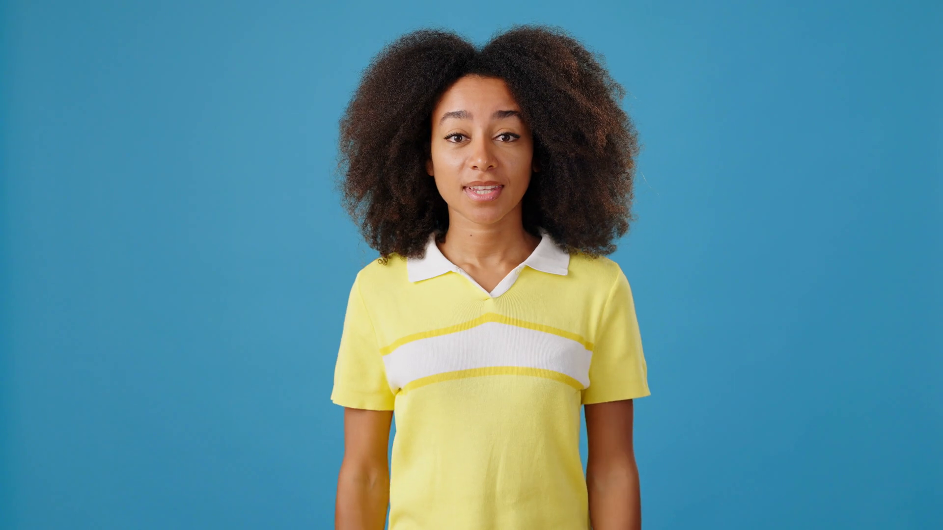 Shy African-american Smiles Trying To Stock Footage SBV-348613855 ...
