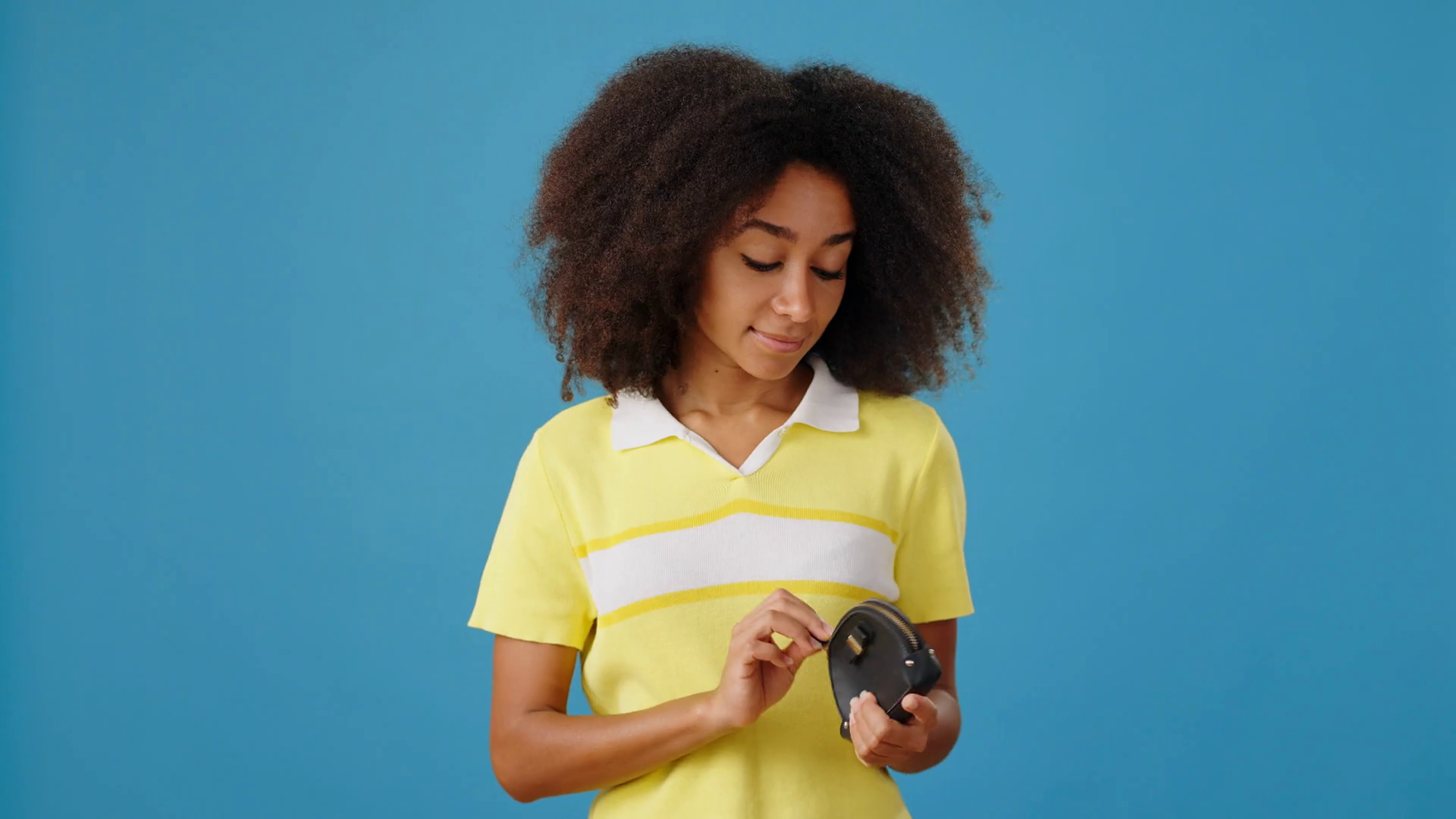 Sad African-american Shows Empty Wallet On Stock Footage SBV-348614023 ...