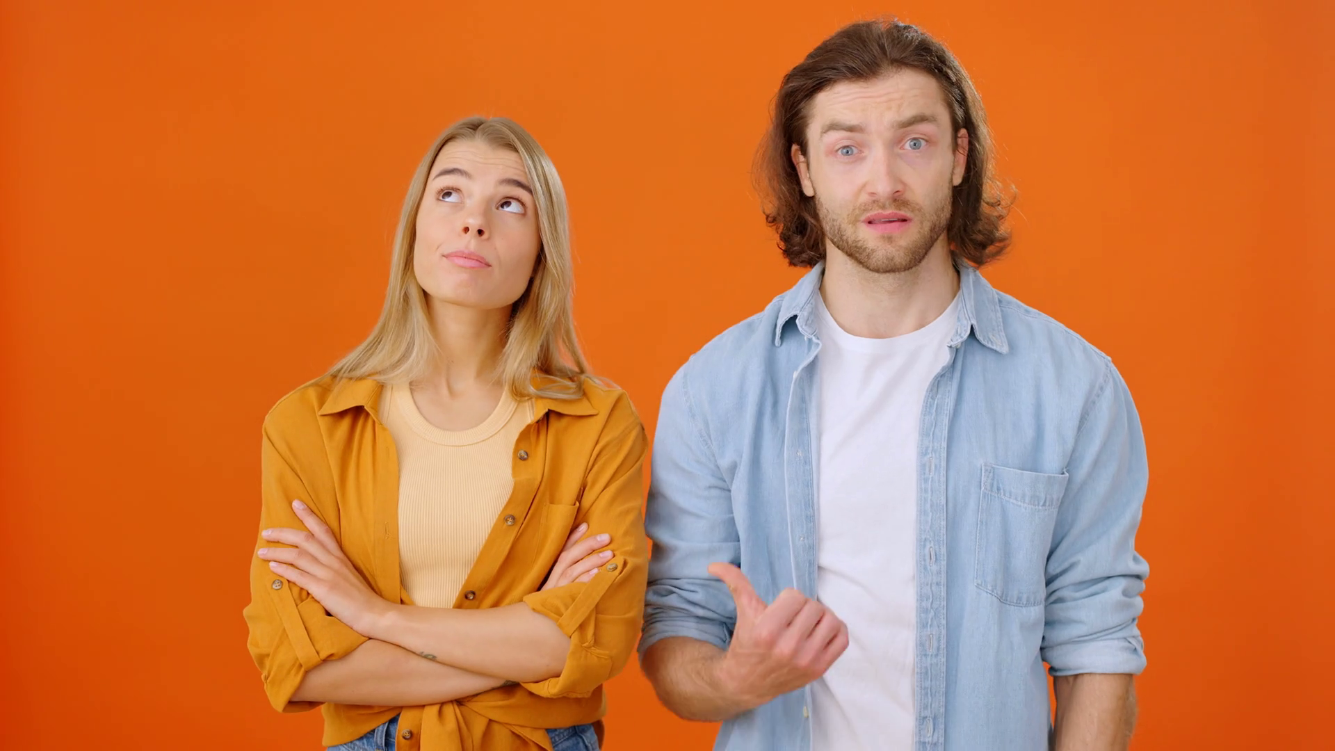 Man Angry At Wife Indifferent Attitude Stock Footage SBV-348651532 ...