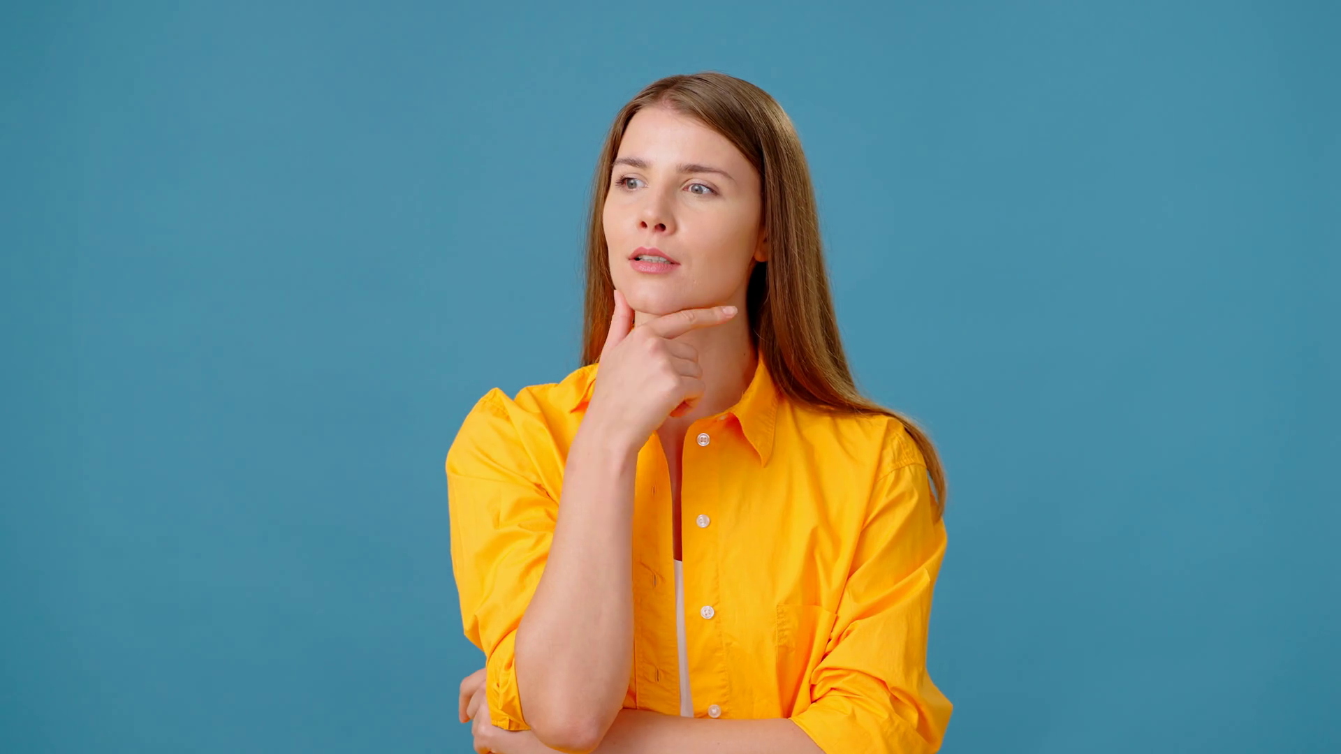 Woman With Puzzled Expression Looks Answers Stock Footage SBV-348686891 ...