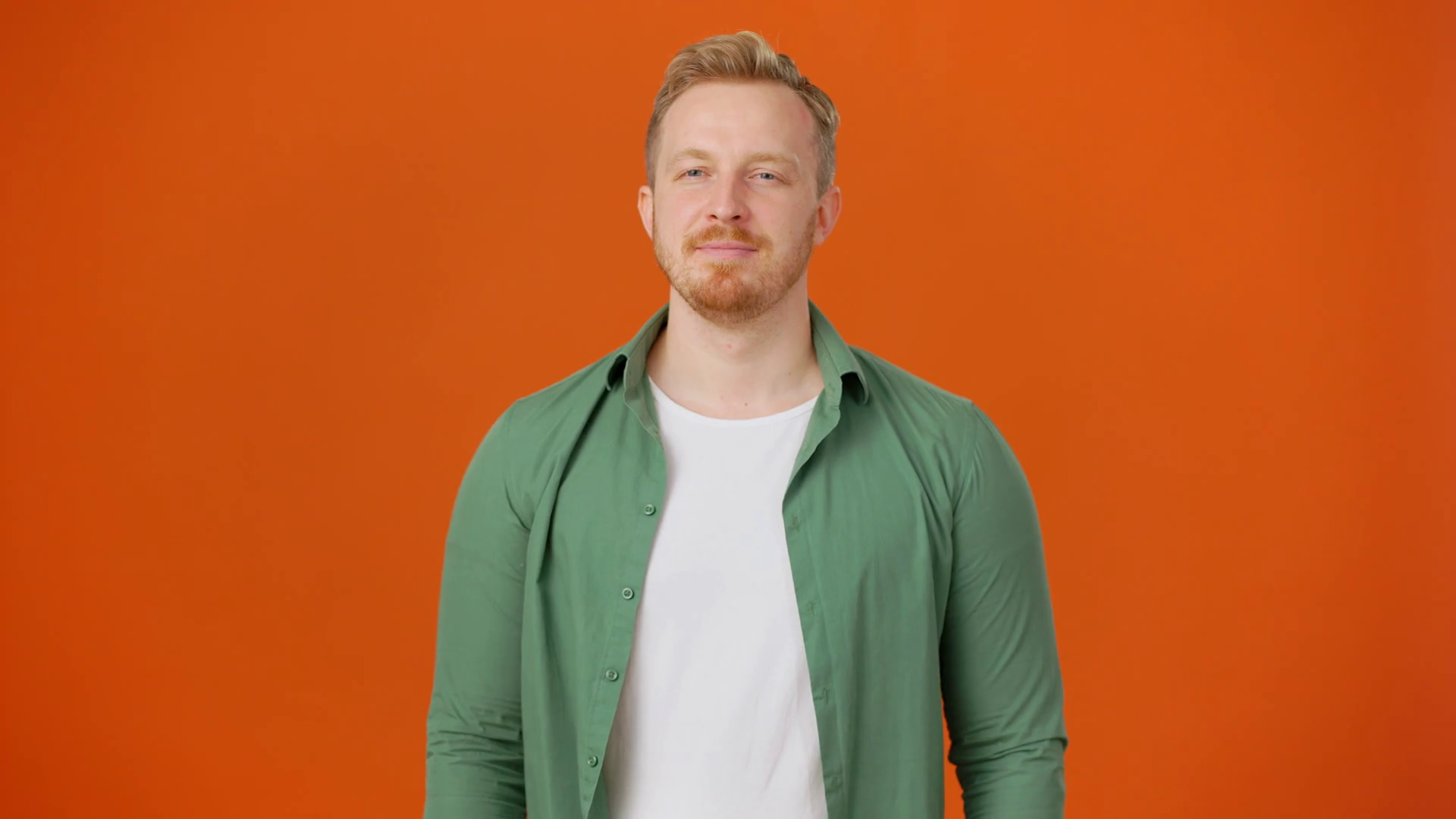 Cheerful Man Showing Superiority Sign Stock Footage SBV-348703393 ...