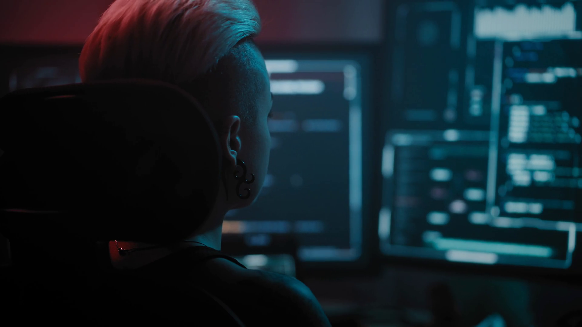 Female Hacker Rectifying Coding Error On Stock Footage SBV-348833217 - Storyblocks