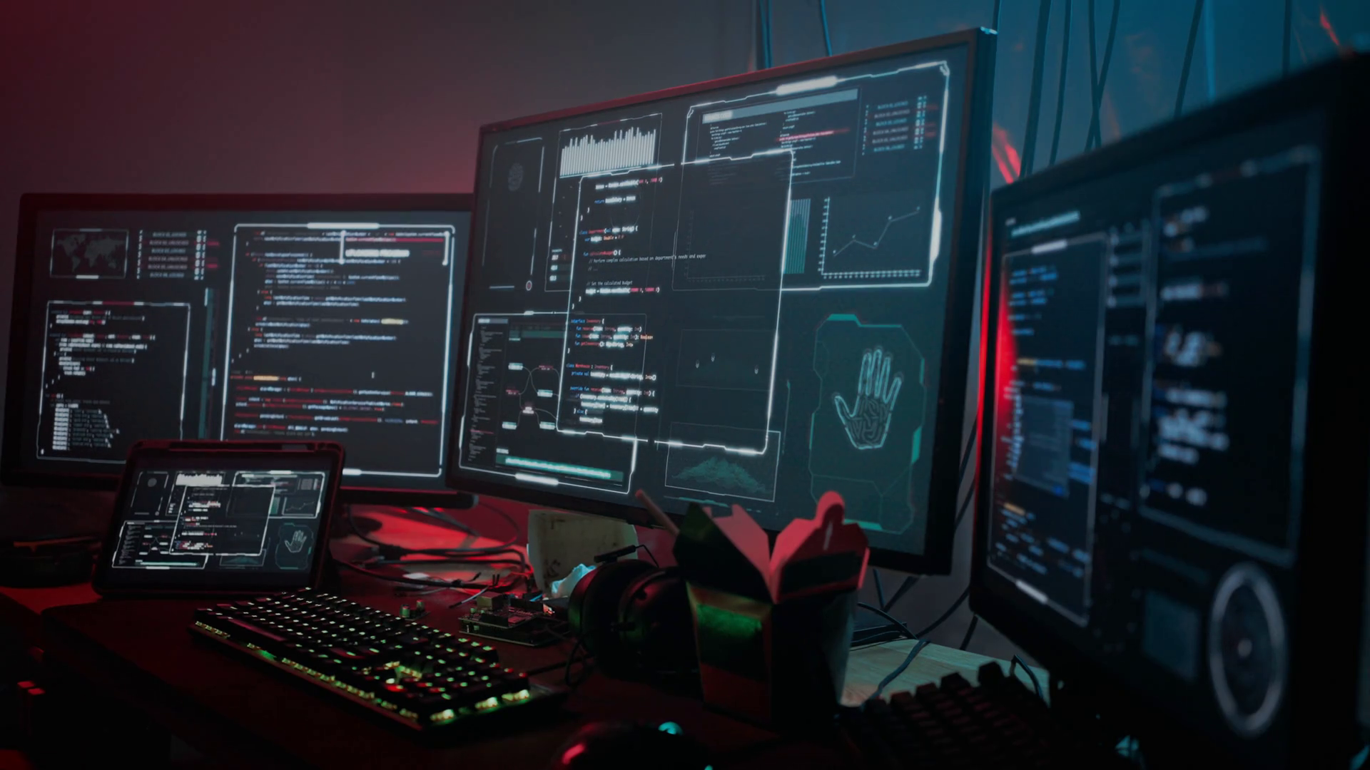 Automatic Programming Process On Different Stock Footage SBV-348833250 ...