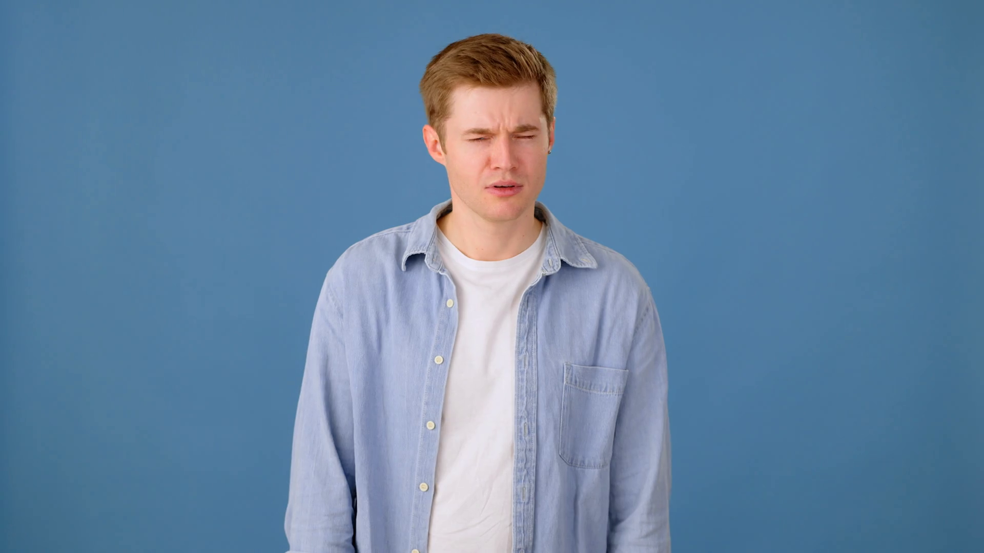 Disappointed Male Shaking Head Making Face Stock Footage SBV-348722938 ...