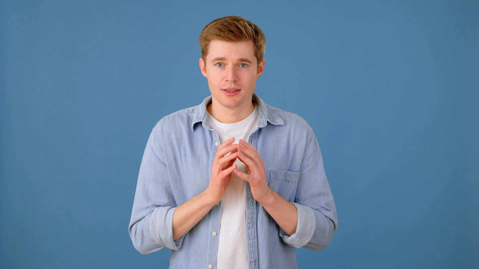 Unconfident Man Looking Around Making Stock Footage SBV-348722974 ...