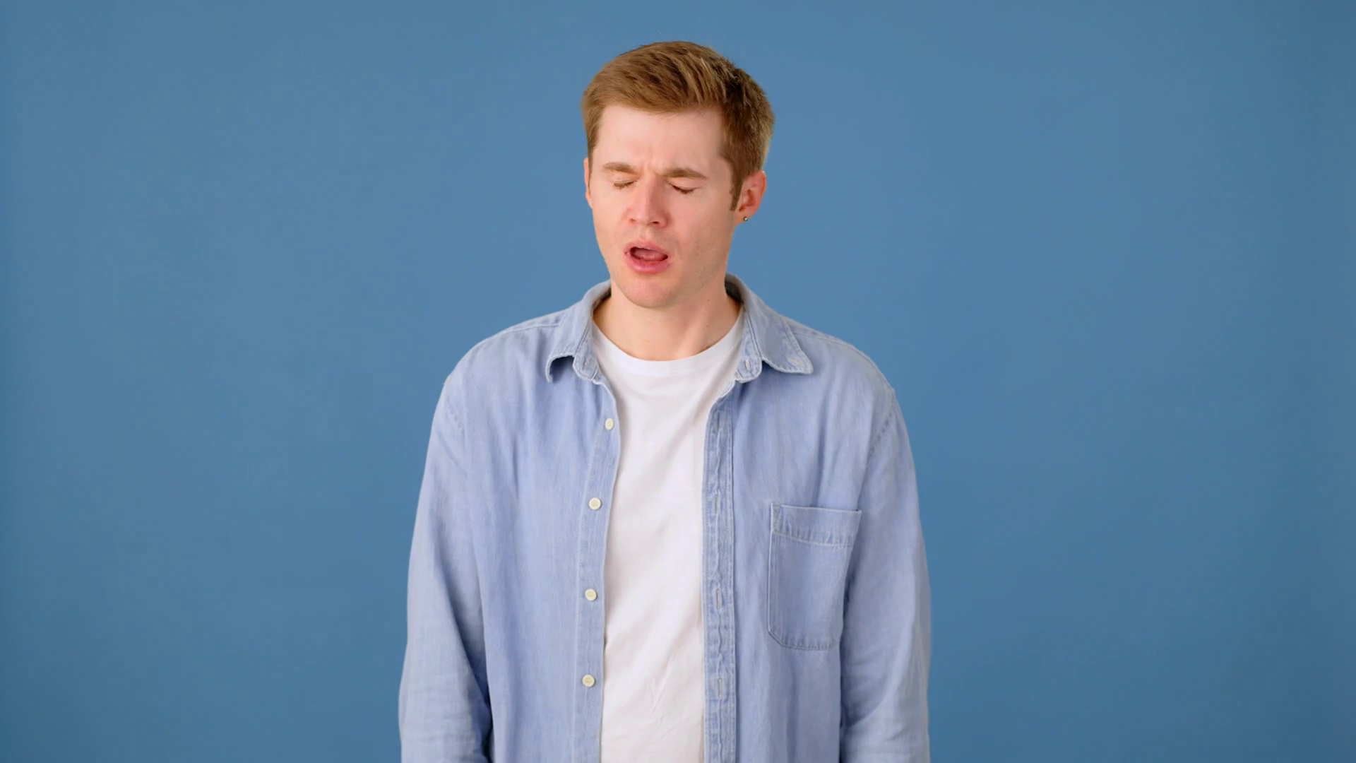 Annoyed Man Making Disagreeing Gesture Face Stock Footage SBV-348722989 ...