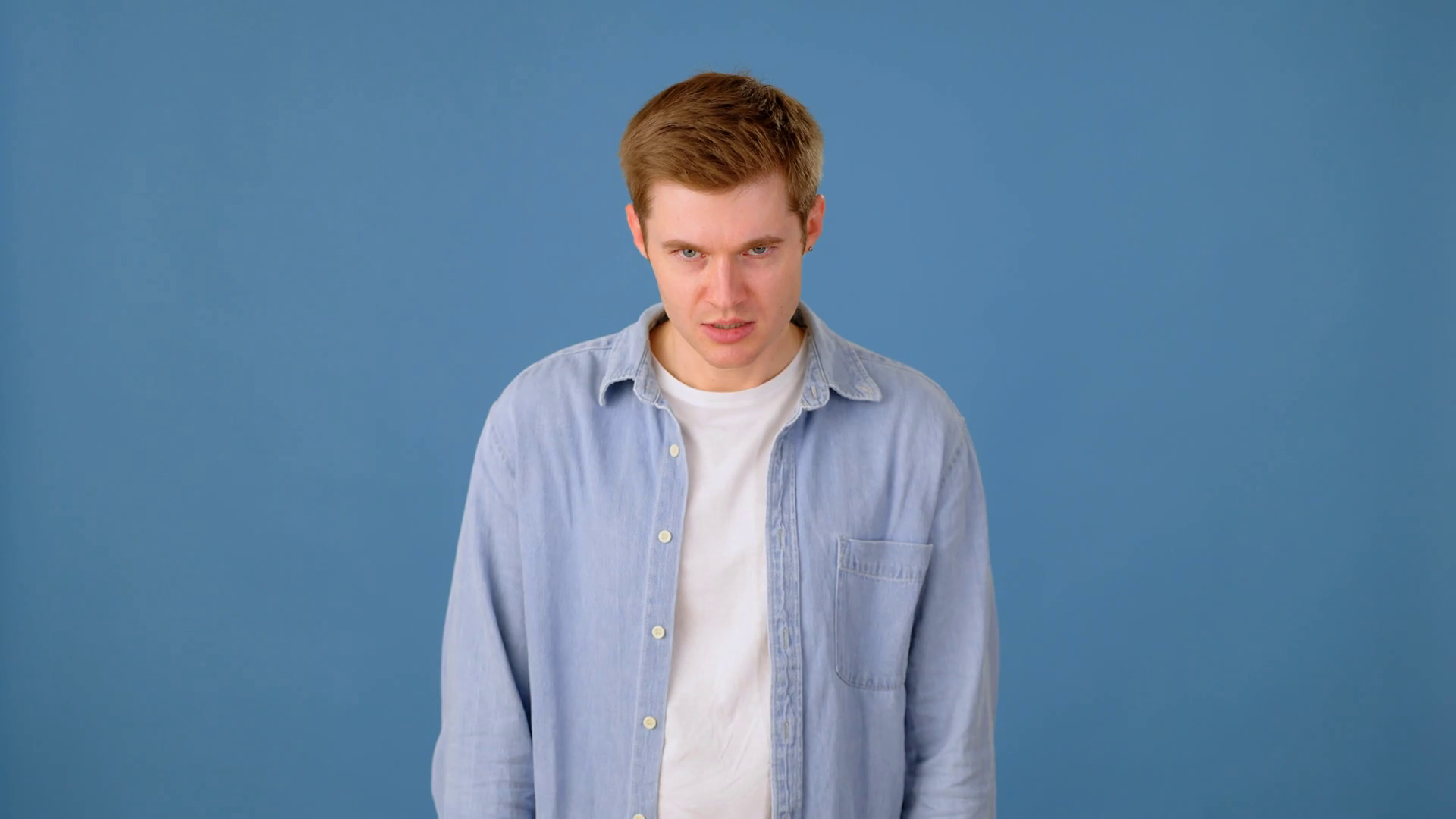 Guy Getting Off Expressing Negative Emotions Stock Footage SBV ...