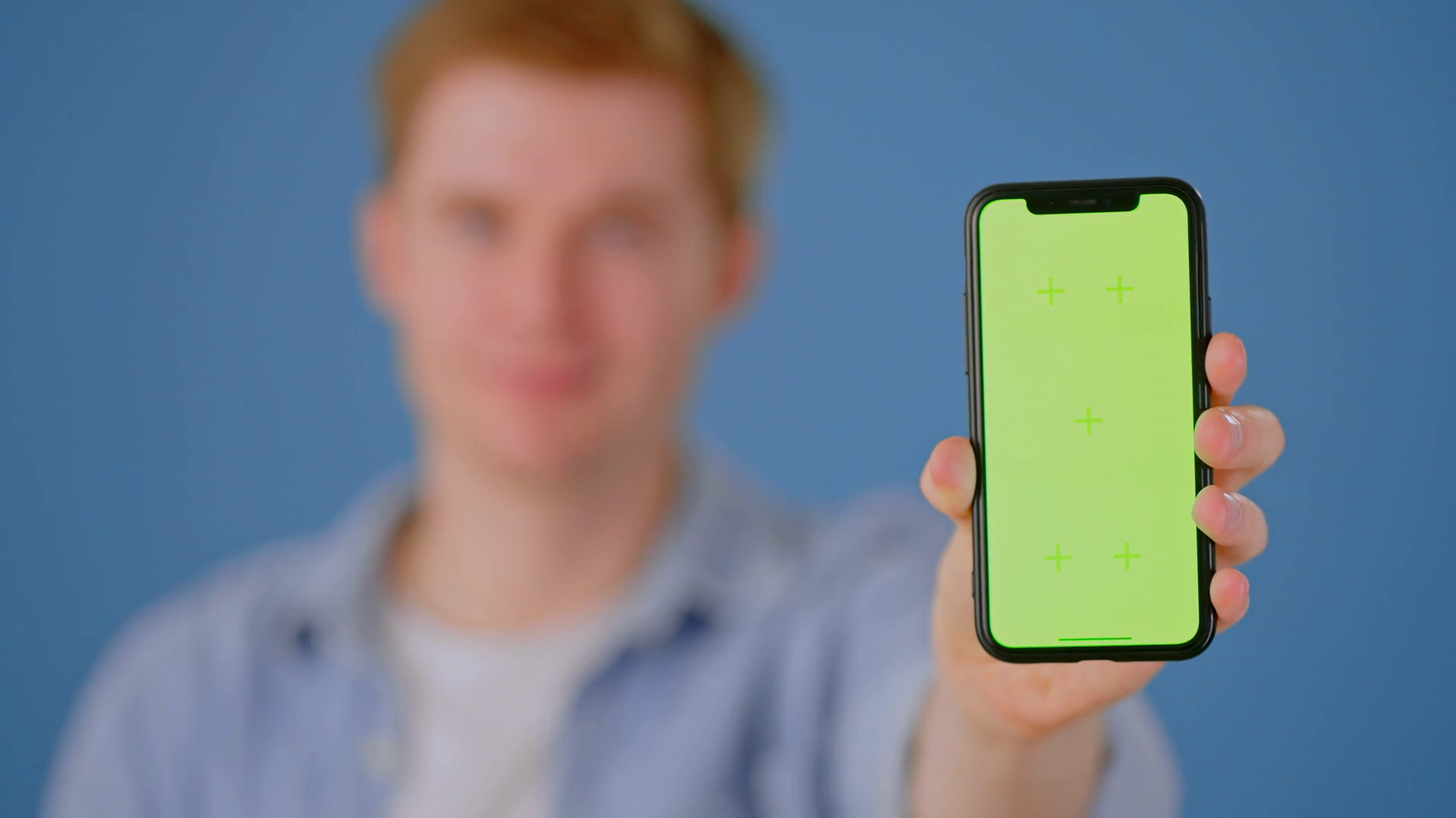 Smartphone With Chroma Key Screen Holding Stock Footage SBV-348723220 ...