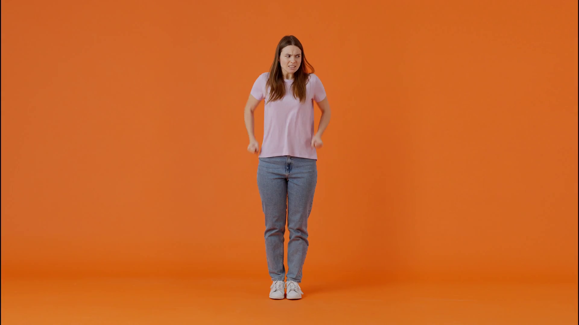 Emotional Female Getting Angry Grabbing Head Stock Footage SBV ...