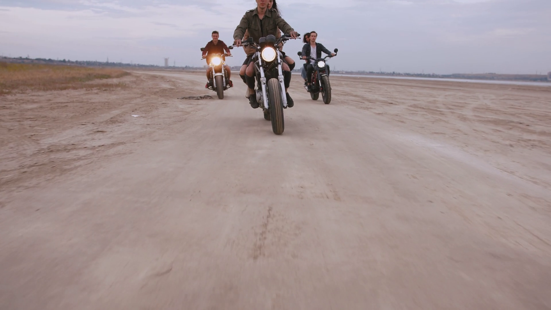 Group Of Young People Riding Motorbikes On Stock Footage SBV-338255683 ...