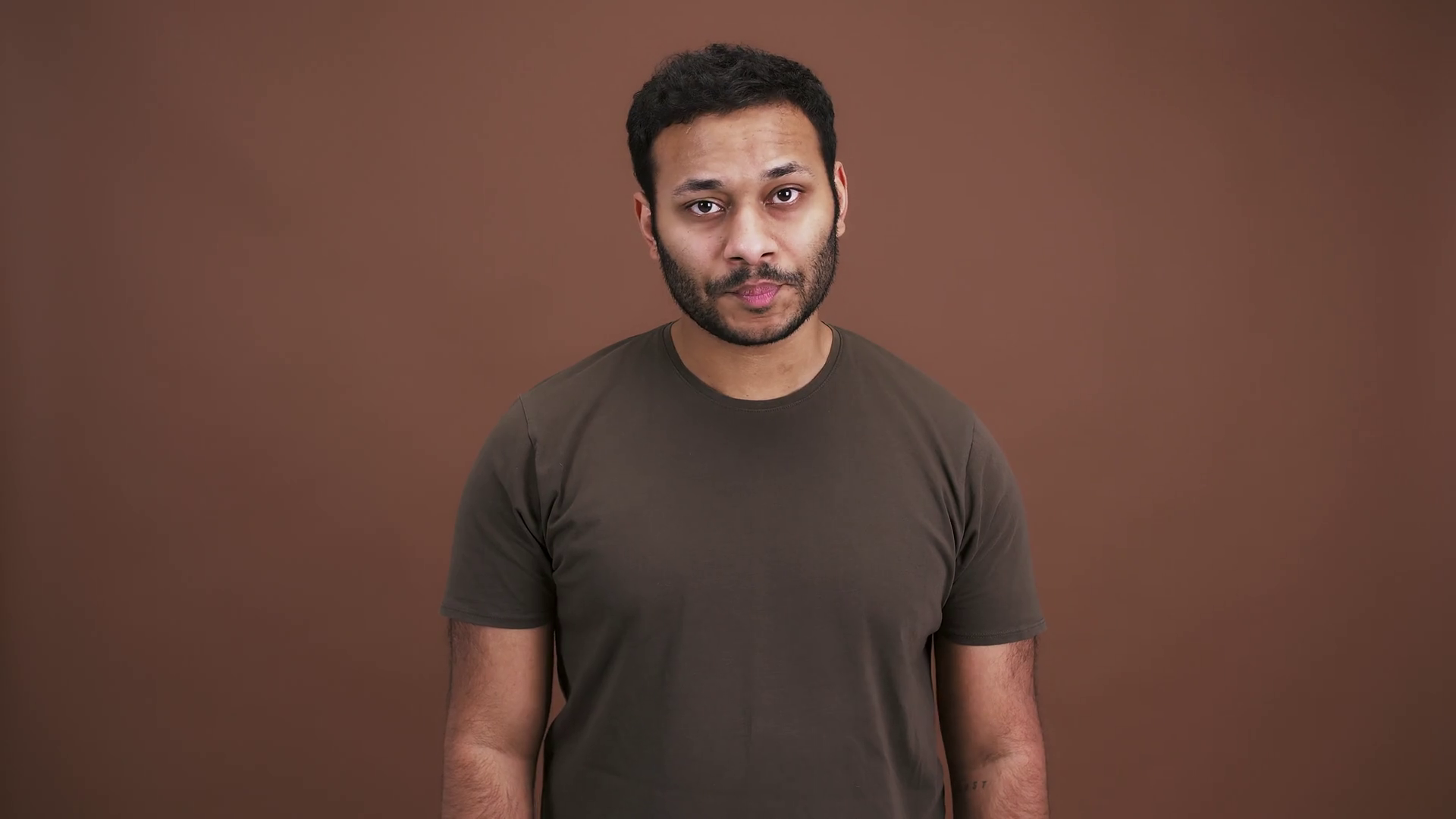 Please Stop Serious Indian Man Gesturing Stock Footage SBV-338964890 ...