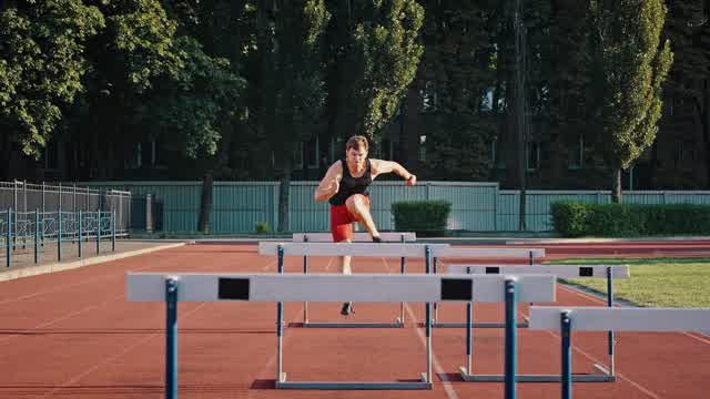 Hurdles In Life Stock Footage: Royalty-Free Video Clips - Storyblocks