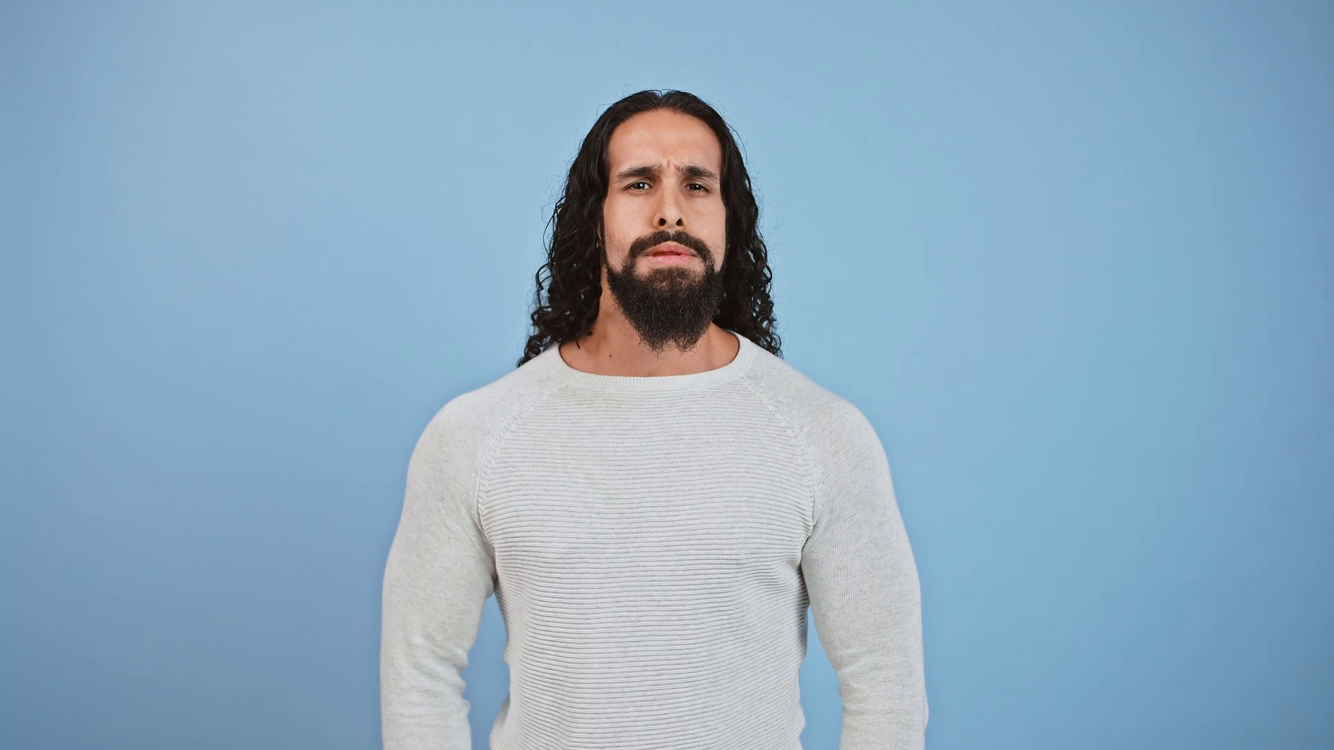 Scaring Reaction Frightened Man Opening Stock Footage SBV-338910810 ...