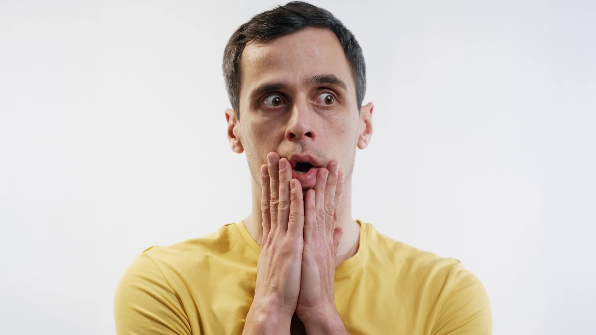 Man Overacting With Exaggerated Emotions Stock Footage SBV-351745244 ...