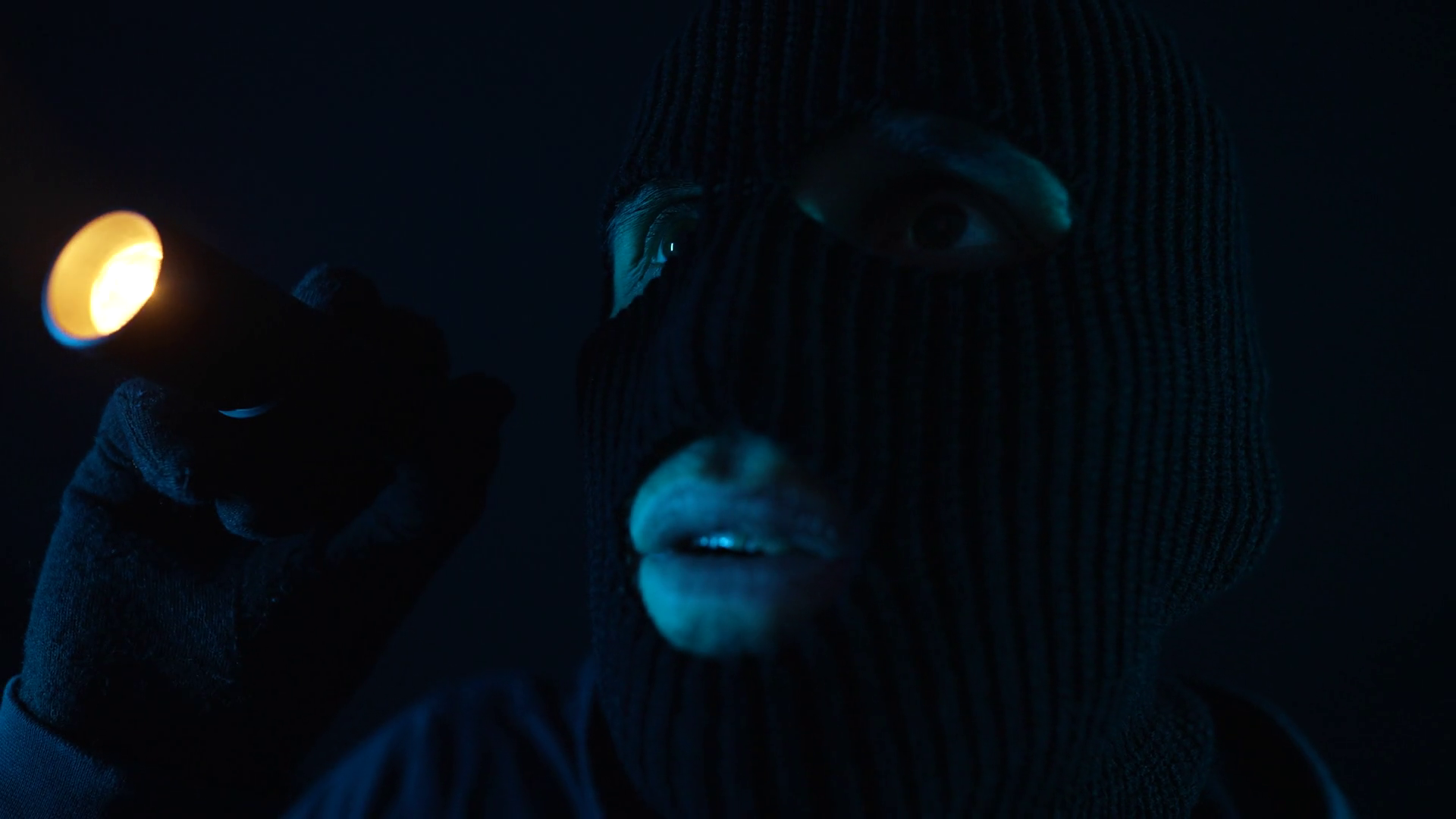 Portrait Of Robber Rejoices Over Big Win Stock Footage SBV-352146755 ...