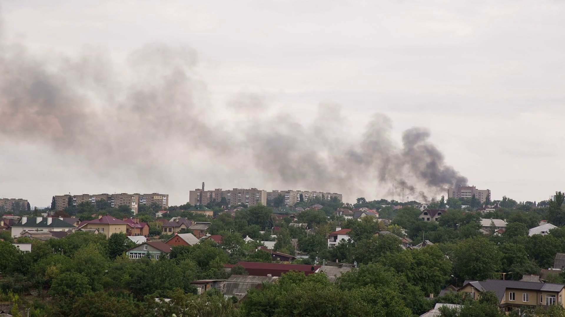After Artillery Strike In Donetsk Stock Footage SBV-306678730 - Storyblocks