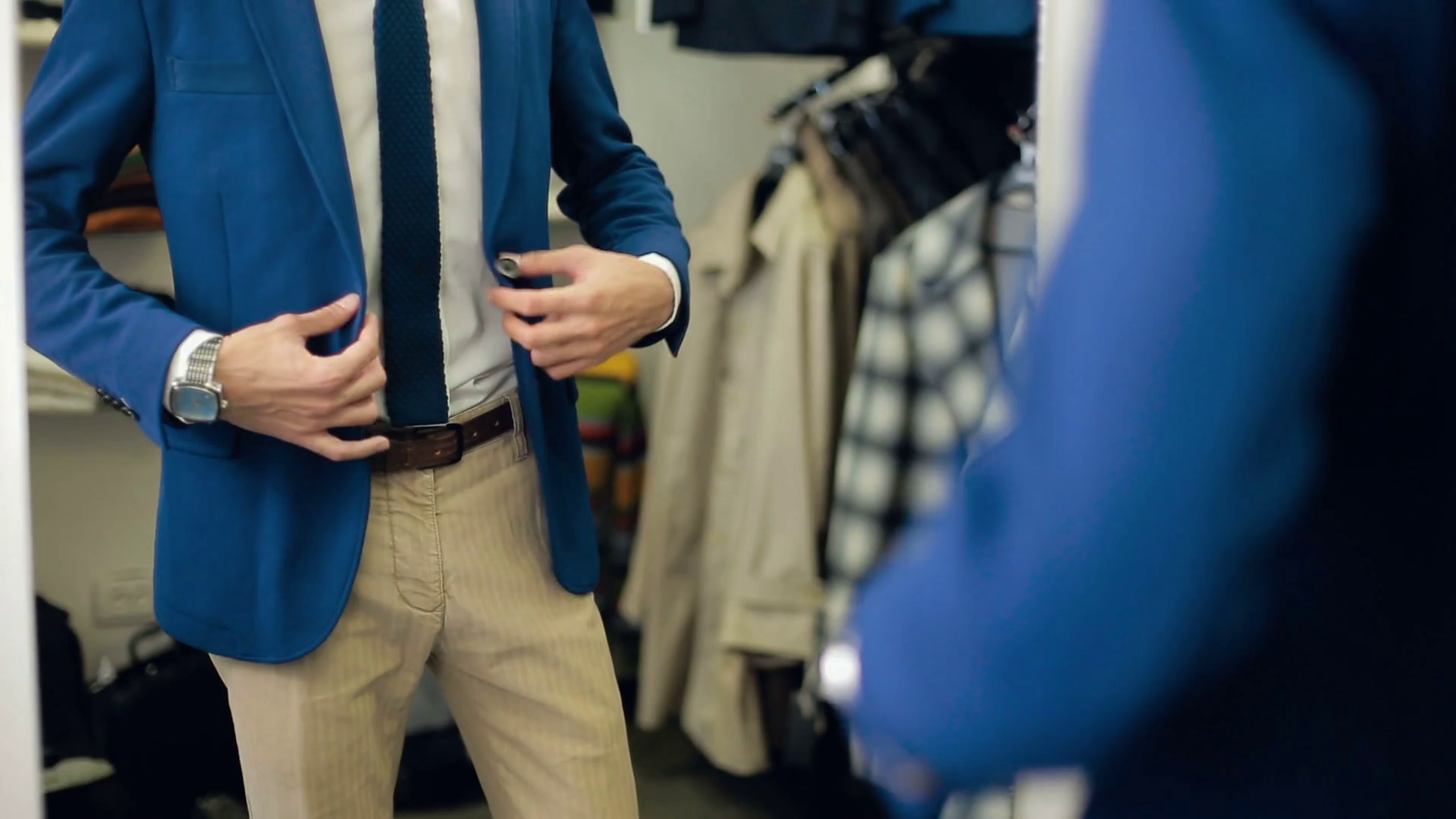 Stylish Gentleman At Fashion Store Stock Footage SBV-309495118 ...