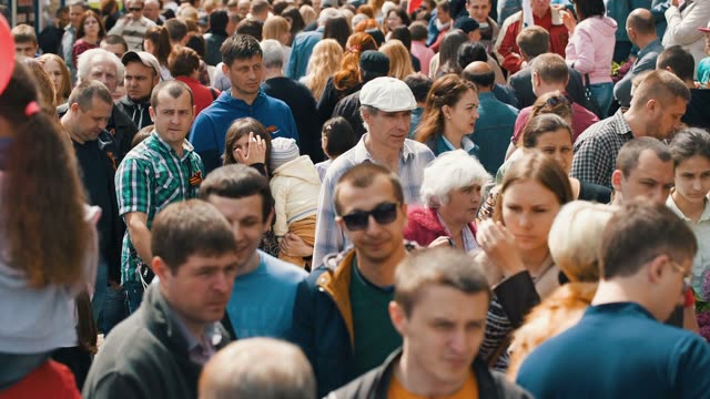 One Person Standing Outcropped In Crowd Of People One In A Million ...