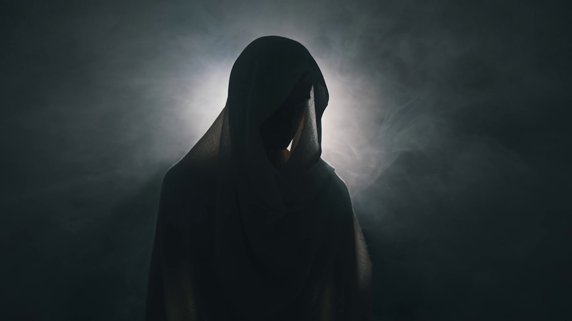 Man In Mantle In Dark Stock Footage SBV-346719804 - Storyblocks