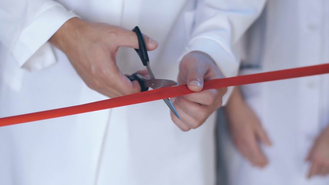 Ribbon Cutting Stock Footage: Royalty-Free Video Clips - Storyblocks