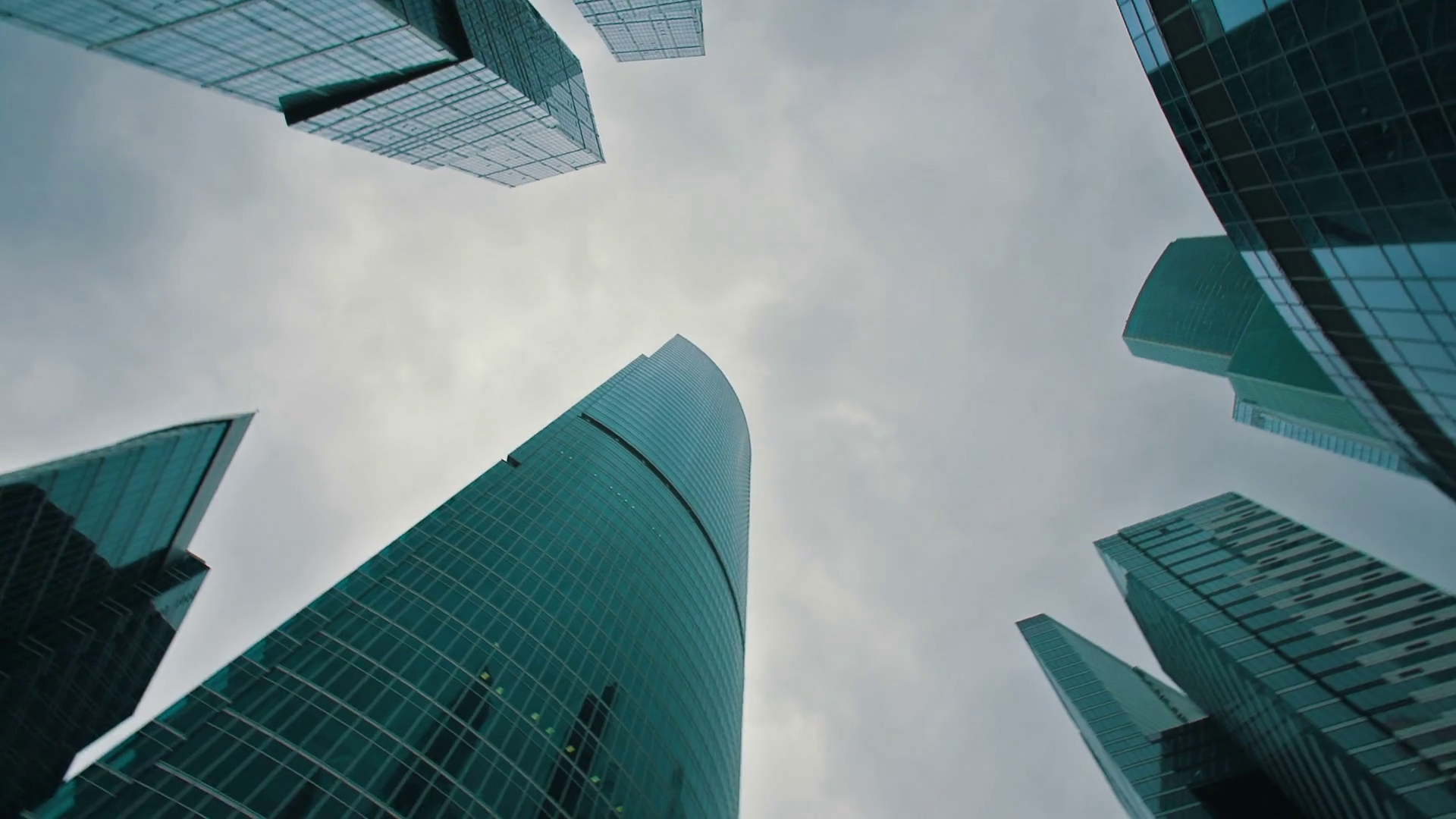 Between skyscrapers or office buildings Stock Video Footage 00:08 SBV ...