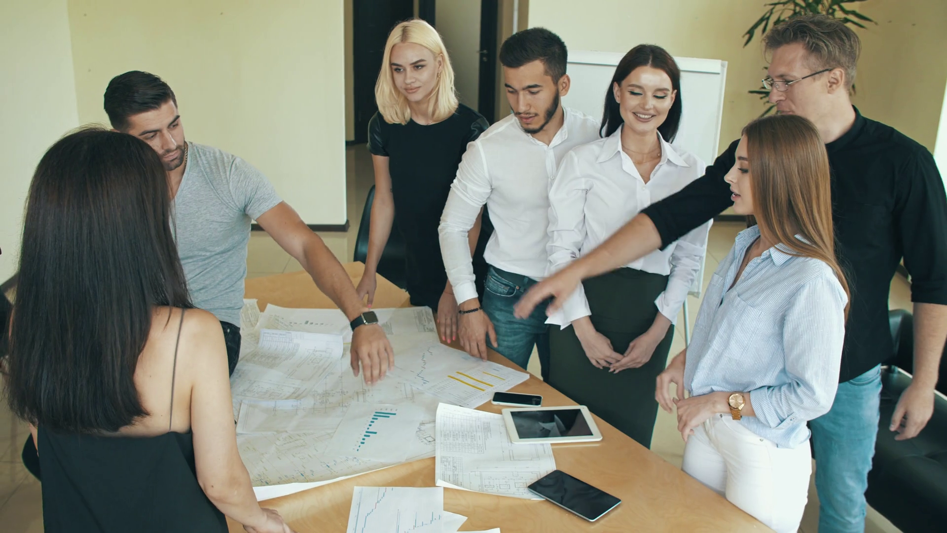 Business People Join Hand Together Stock Footage SBV-337031503 ...