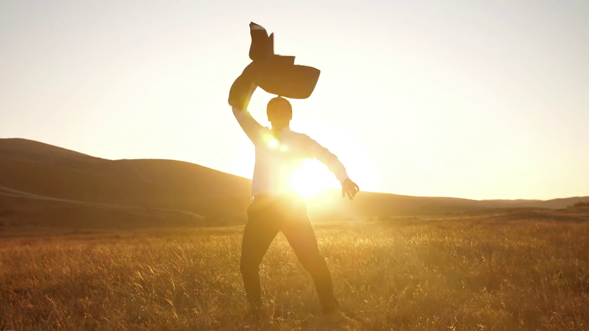 Cheerful Businessman Feel Freedom Stock Footage SBV-330573167 - Storyblocks