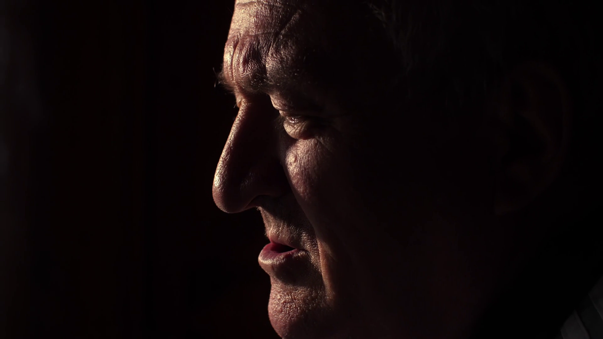 Elderly Sad Man In Dark Stock Footage SBV-329312268 - Storyblocks