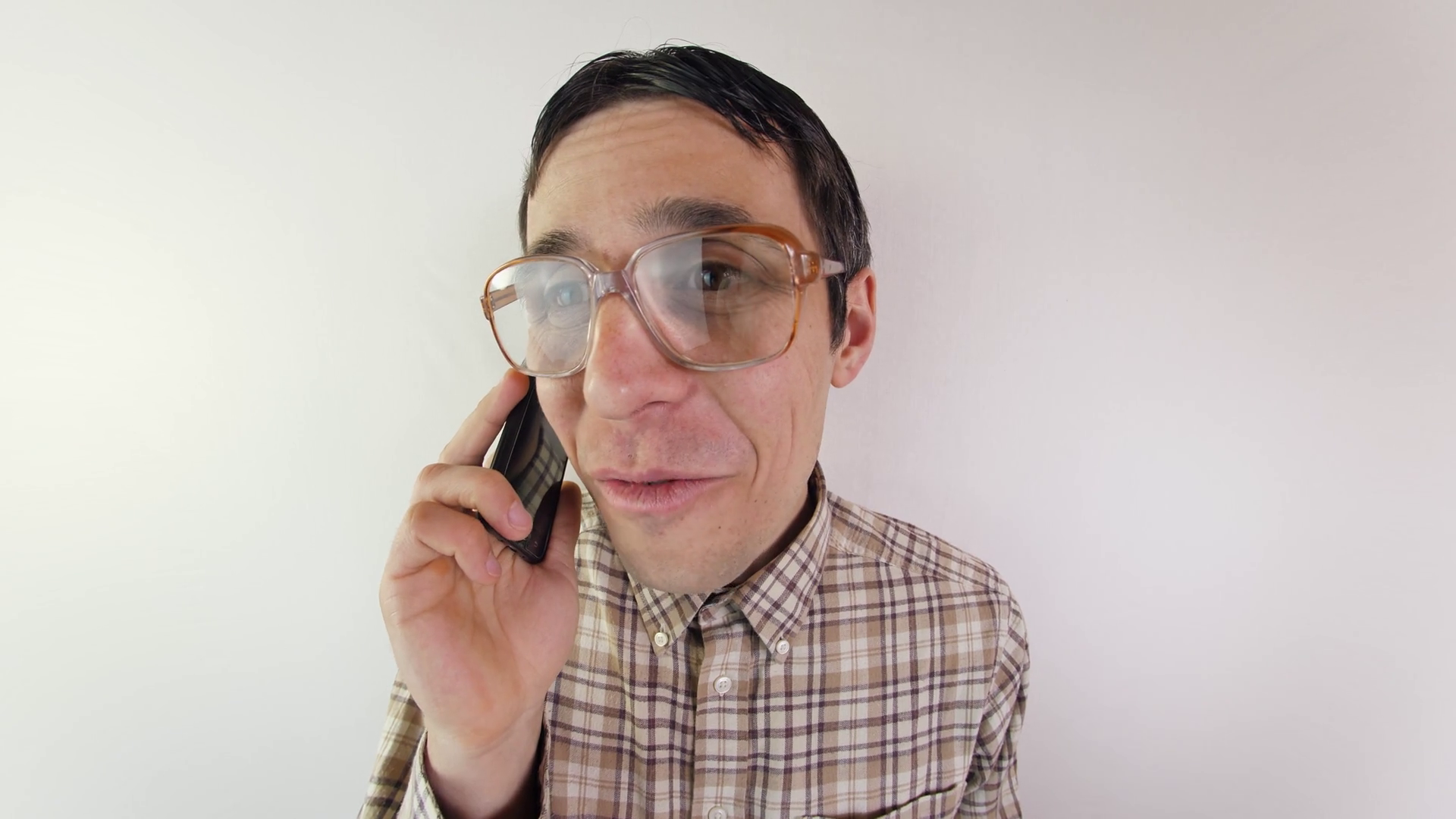 Funny Man Talking On Phone With Mom Stock Footage SBV-338427977 ...