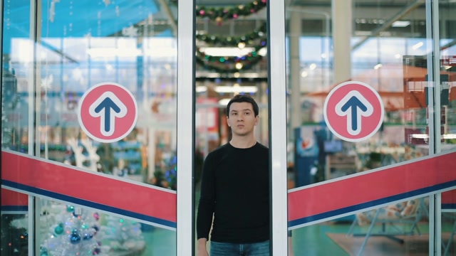 People Entering Mall Stock Footage: Royalty-Free Video Clips - Storyblocks