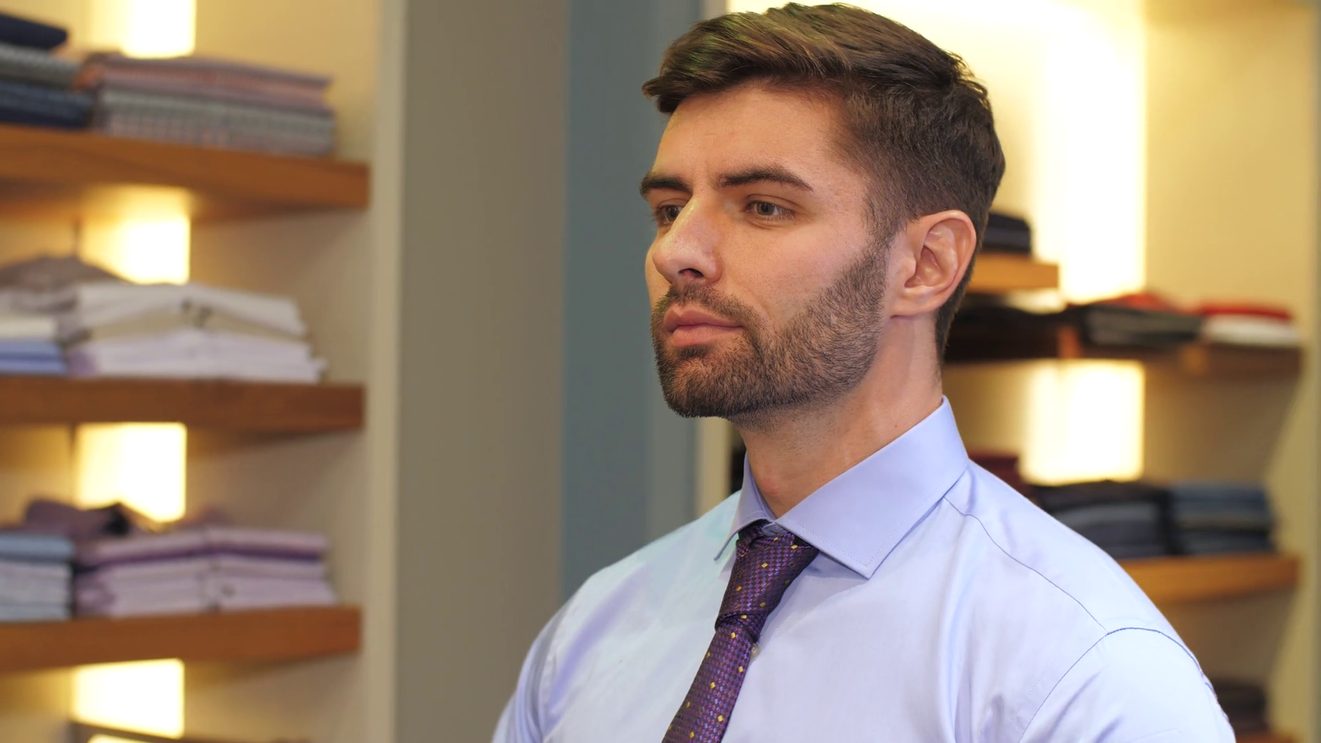 Man Trying On New Tie Stock Footage SBV-337951383 - Storyblocks