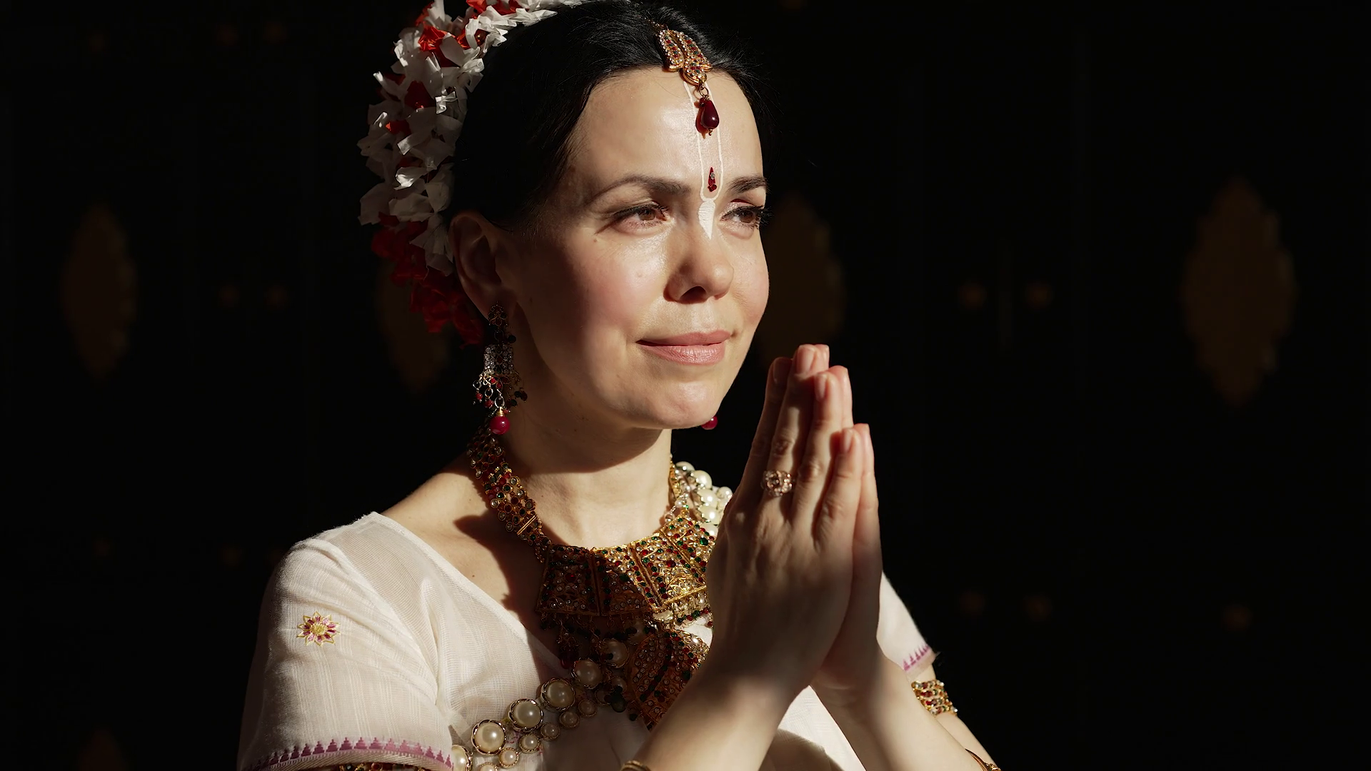 Portrait of Hare Krishna Woman Stock Video Footage 00:09 SBV-346592988 ...